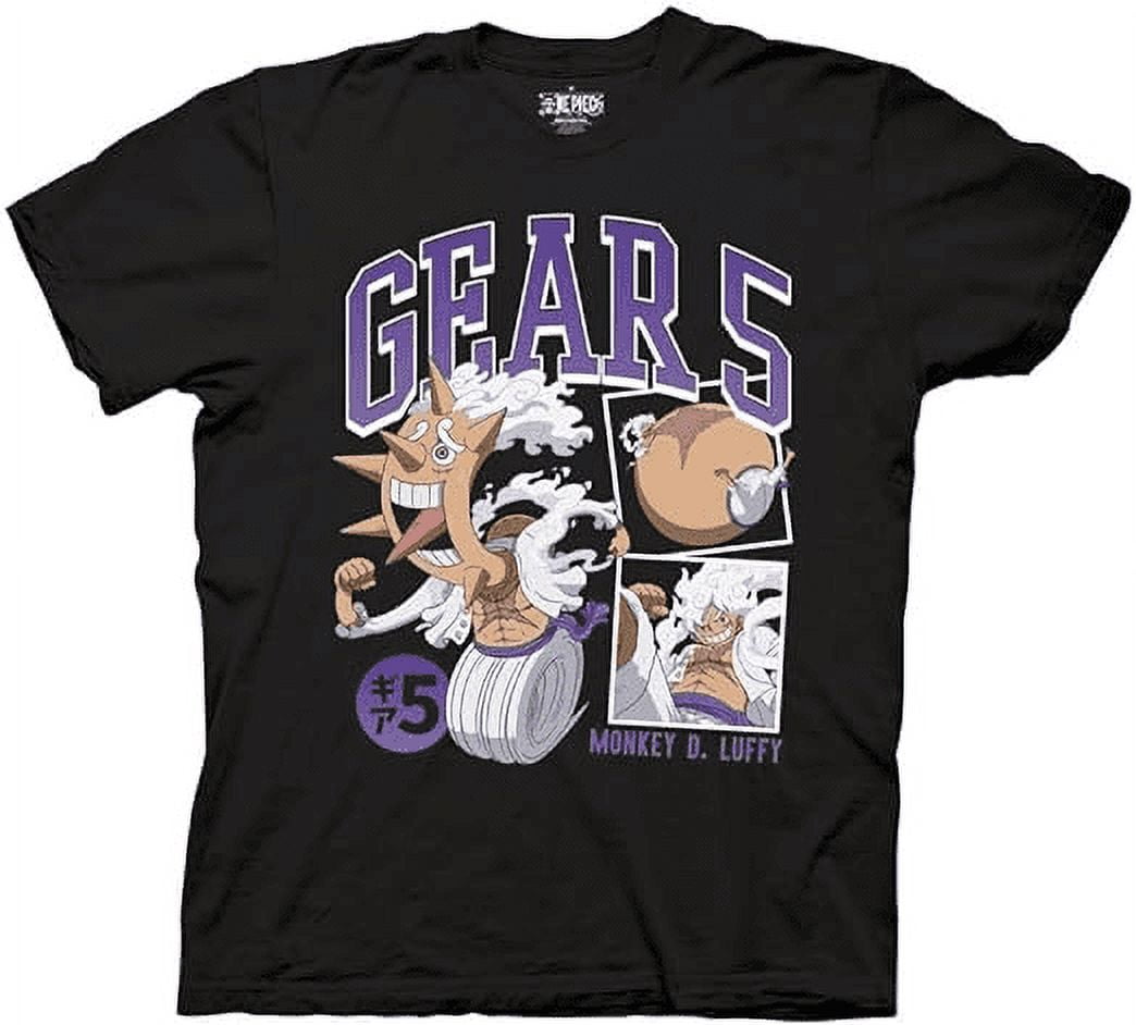 One Piece Gear 5 Anime Mens Short Sleeve T-Shirts Officially Licensed ...