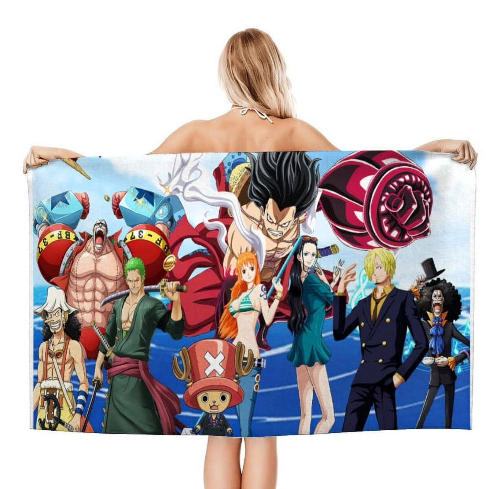 One Piece Gifts Beach Towel for Women Girl Birthday Inspired Fan Bath ...