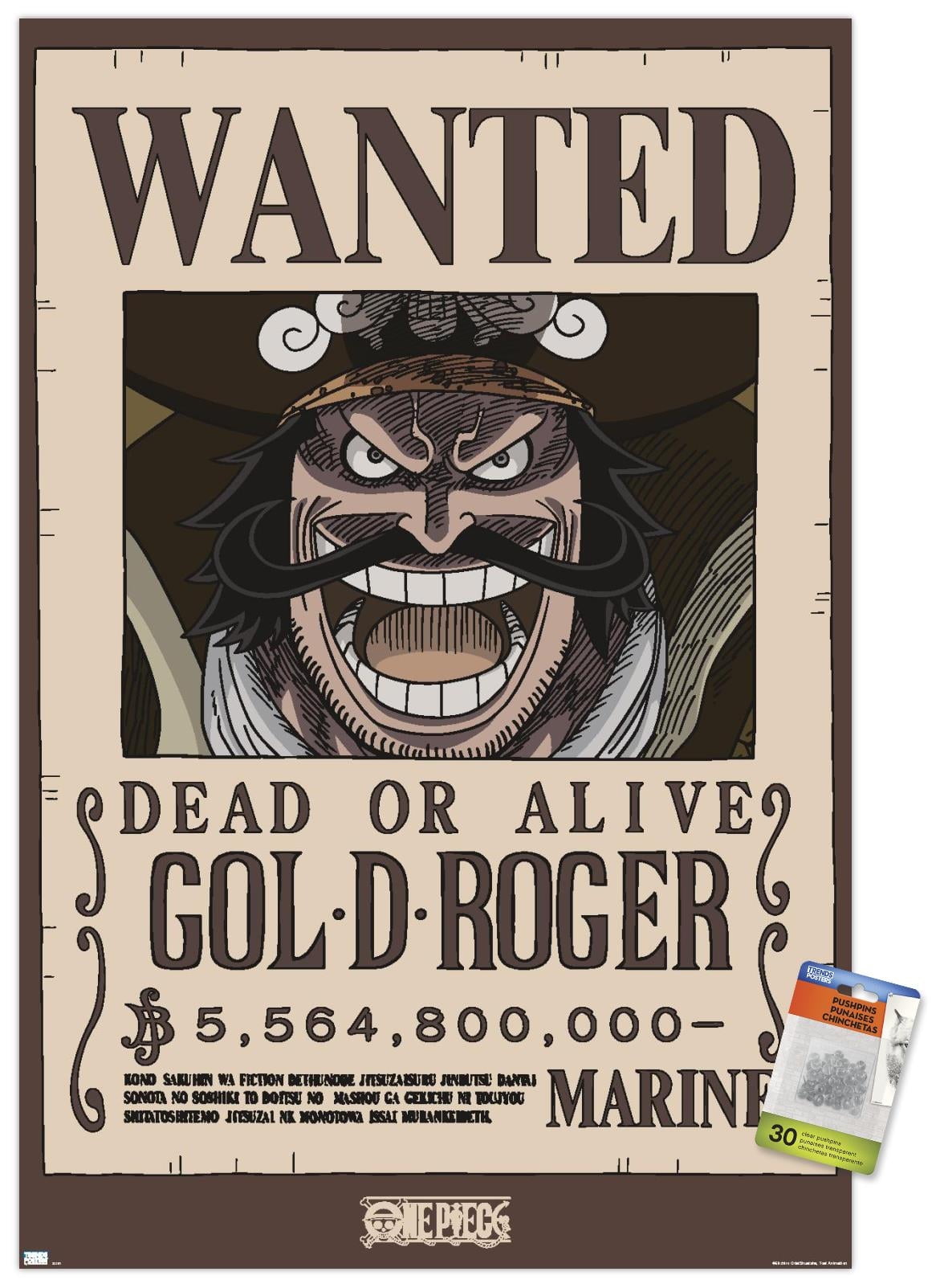 One Piece - God Usopp Wanted Poster Wall Poster, 22.375" x 34" Framed ...