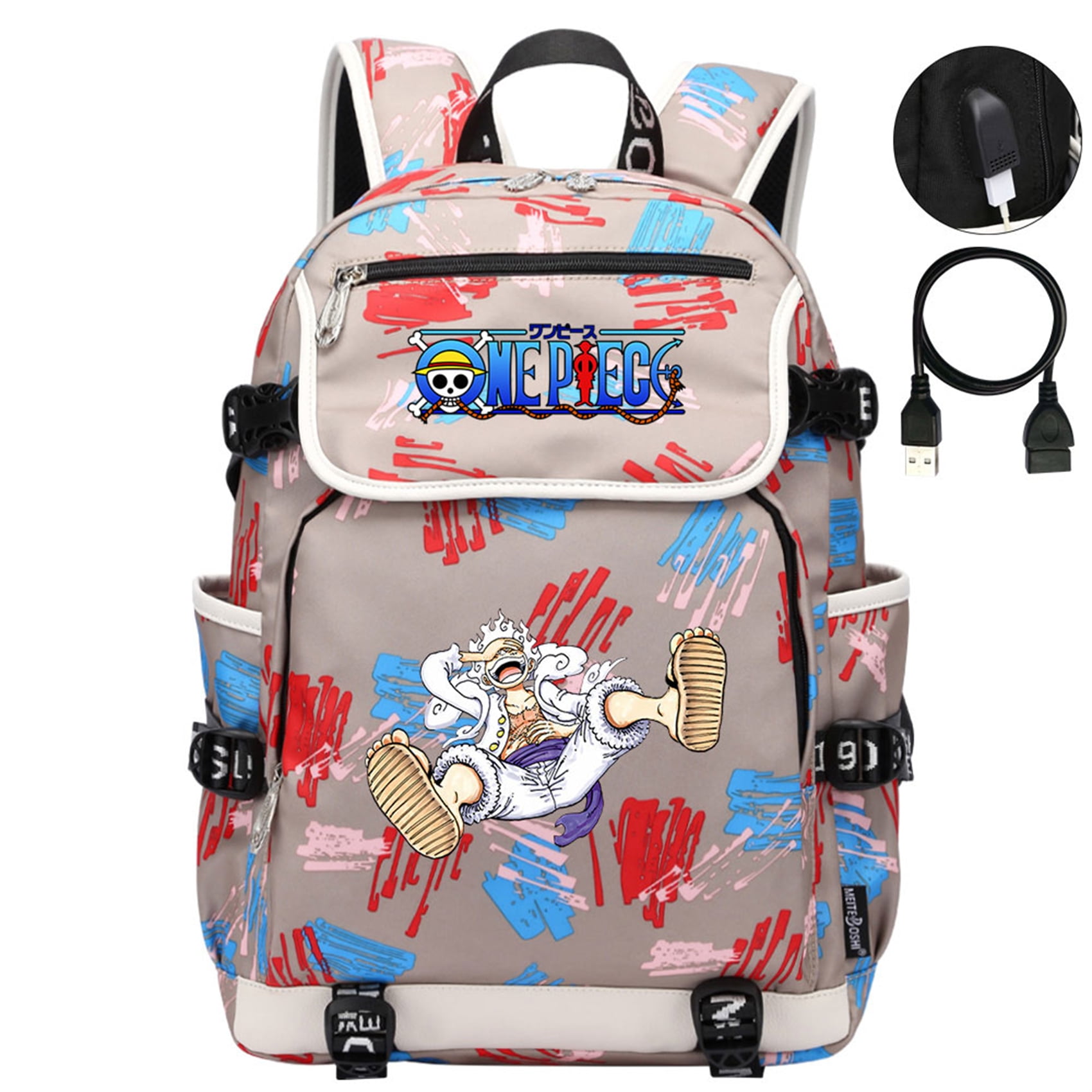 One Piece Graphic Daypack Nika Cute School Backpack for Student ...