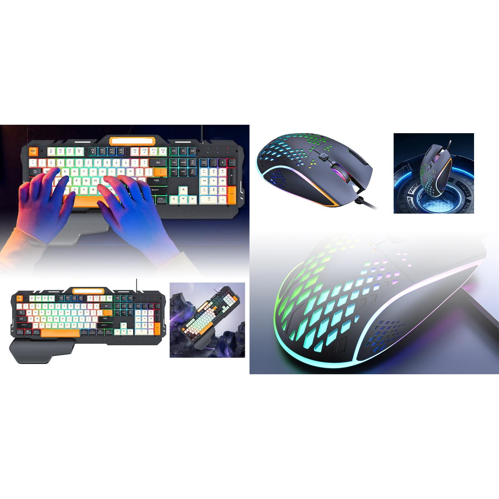 One Piece Keyboard Programmable Macro Shortcuts For Windows, Mac Gamer Metal Backlit Wrist Rest ...