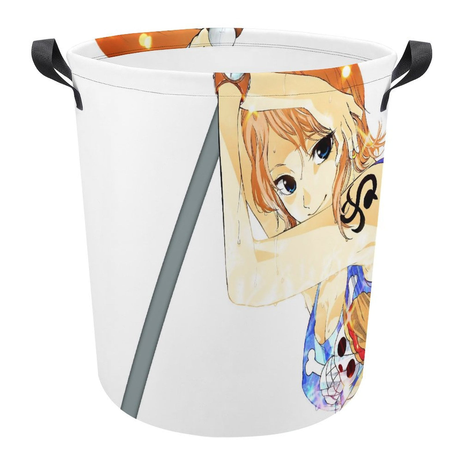 One Piece Kid Boy Girl Laundry Hamper with Handle Collapsible Clothes ...