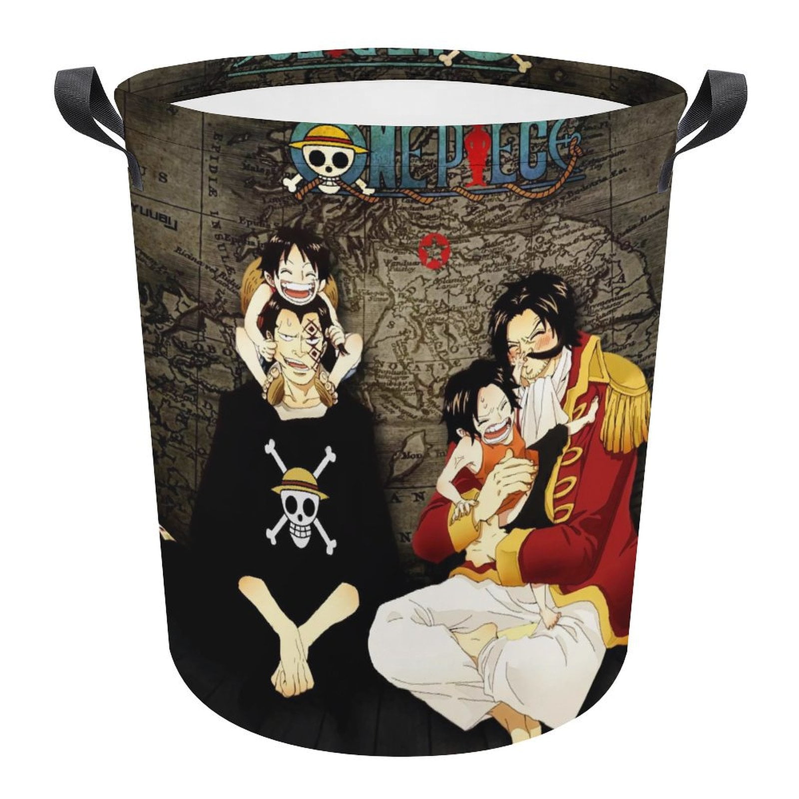 One Piece Kid Boy Girl Laundry Hamper with Handle Collapsible Clothes ...