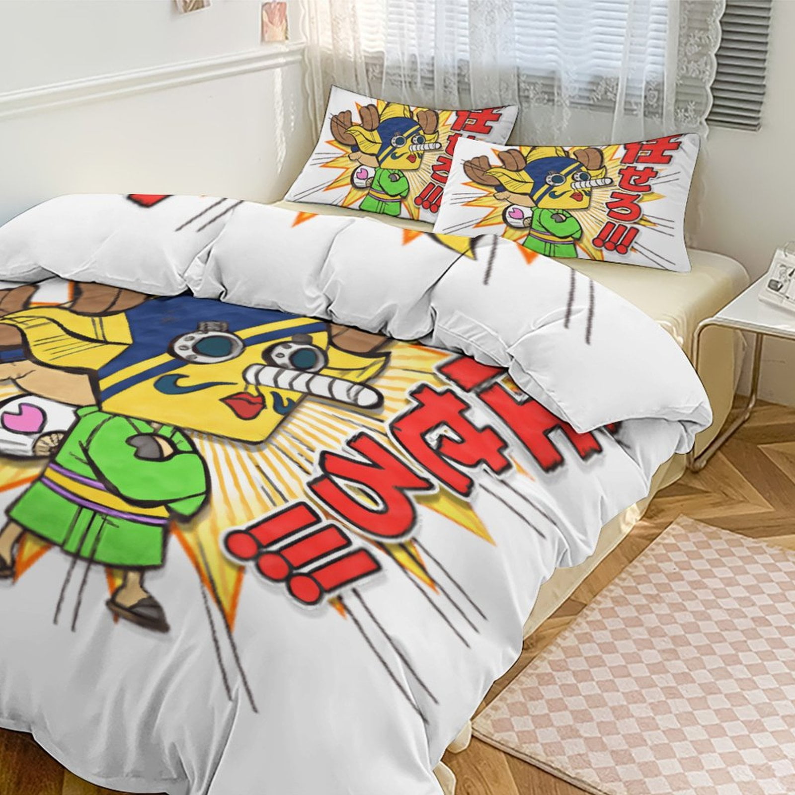 One Piece Kids Bedding Set 3 Piece Set Cartoon Double-sided Printing Twin - Walmart.com