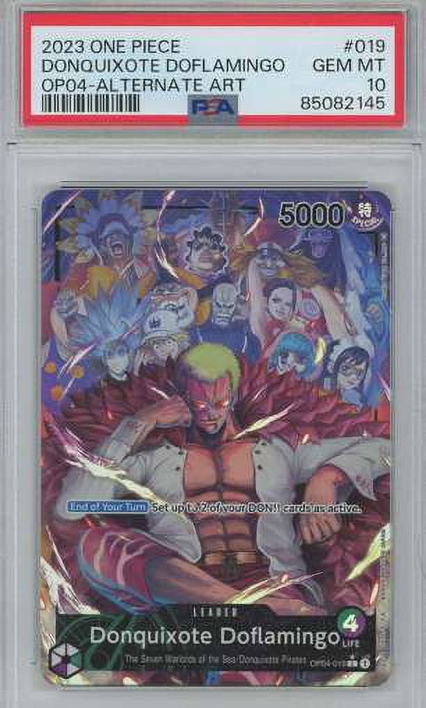 One Piece Kingdoms of Intrigue Donquixote Doflamingo Graded Card (PSA Gem Mint 10, Alternate Art ...
