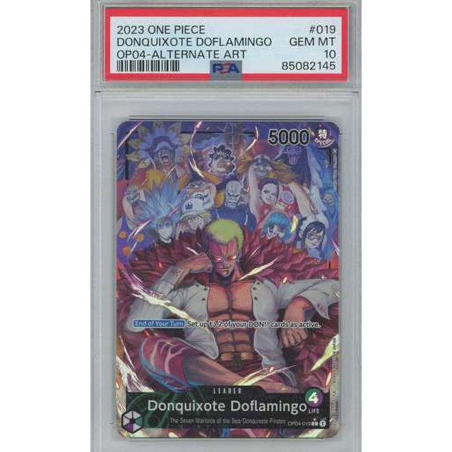 One Piece Kingdoms of Intrigue Donquixote Doflamingo Graded Card (PSA Gem Mint 10, Alternate Art ...