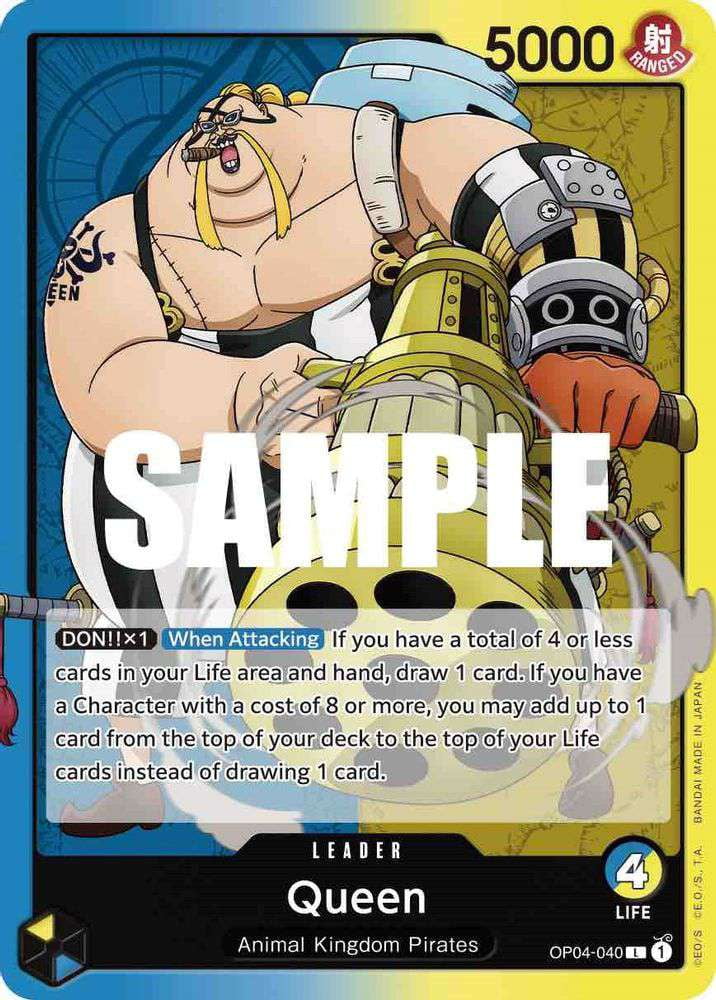 One Piece Kingdoms of Intrigue Leader Queen OP04-040 - Walmart.com