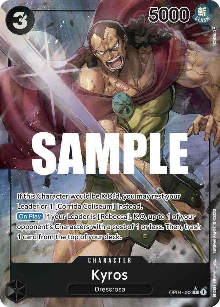 One Piece Kingdoms of Intrigue Rare Kyros OP04-082 (Alternate Art ...