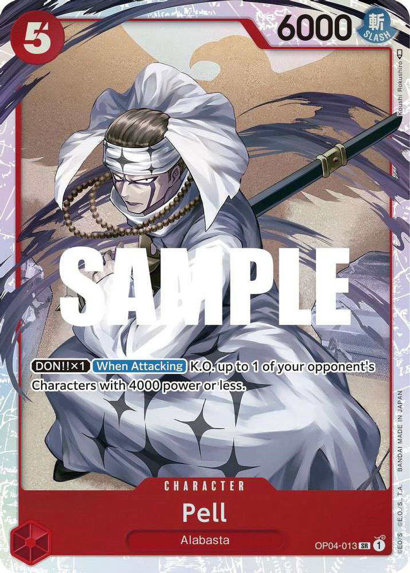 One Piece Kingdoms of Intrigue Super Rare Pell OP04-013 - Walmart.com