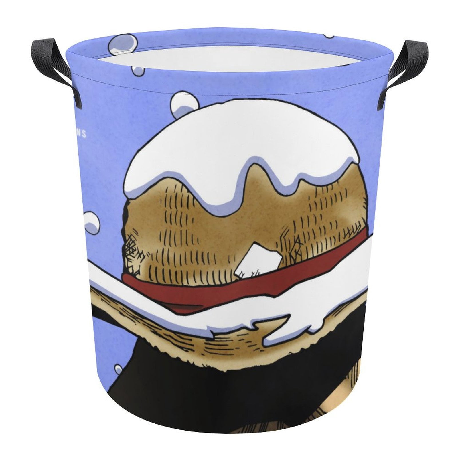 One Piece Laundry Basket Foldable Cartoon Laundry Hamper Oxford Cloth ...