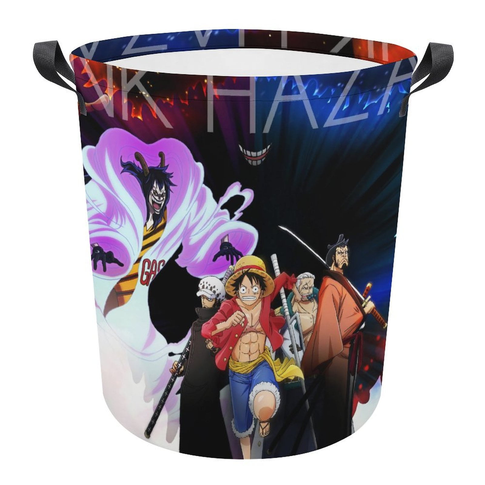 One Piece Laundry Basket Foldable Cartoon Laundry Hamper Oxford Cloth ...