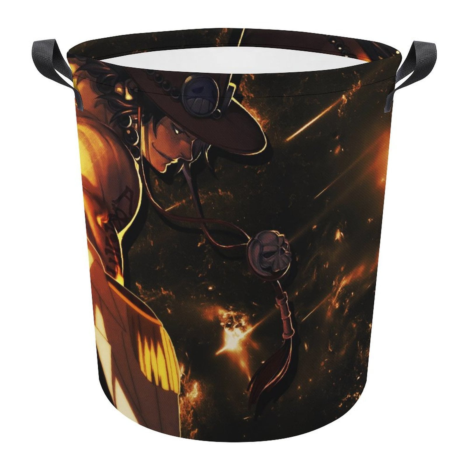 One Piece Laundry Basket Foldable Cartoon Laundry Hamper Oxford Cloth ...