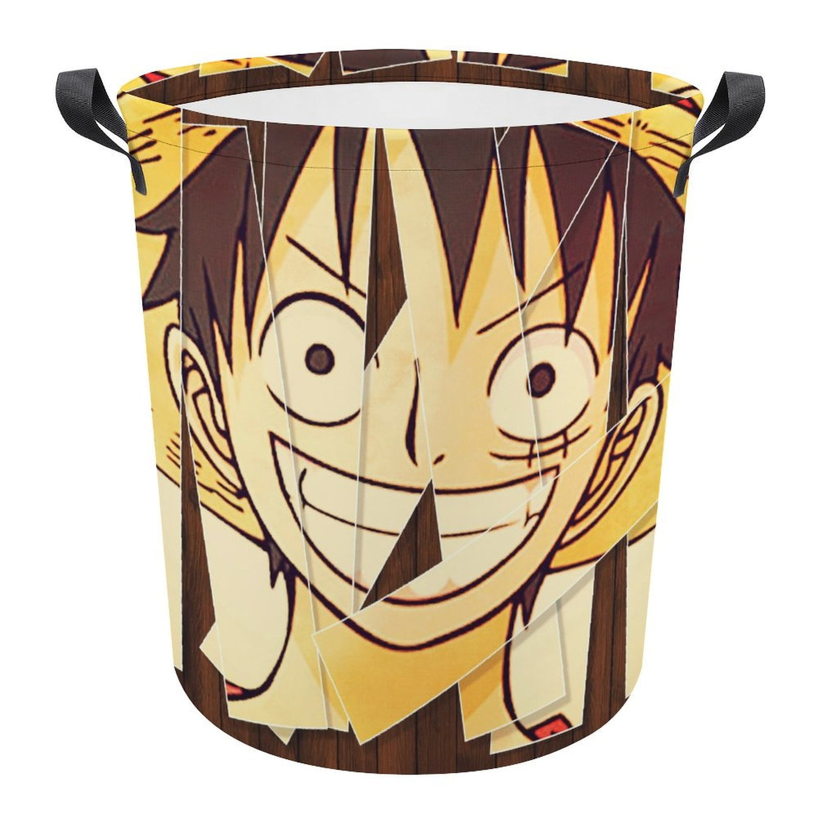 One Piece Laundry Basket Foldable Cartoon Laundry Hamper Oxford Cloth ...