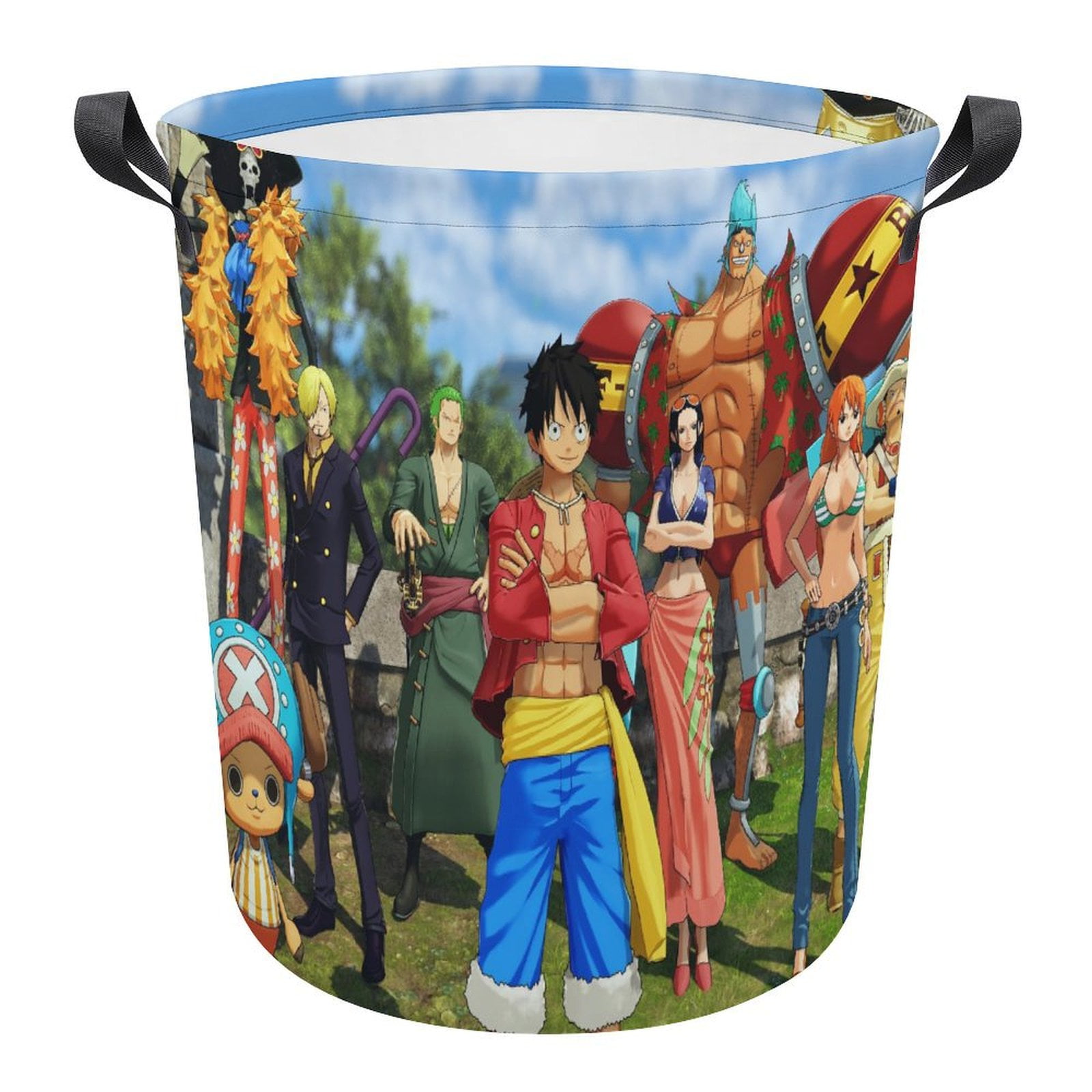 One Piece Laundry Basket Organizer, Collapsible Laundry Hamper Fabric ...