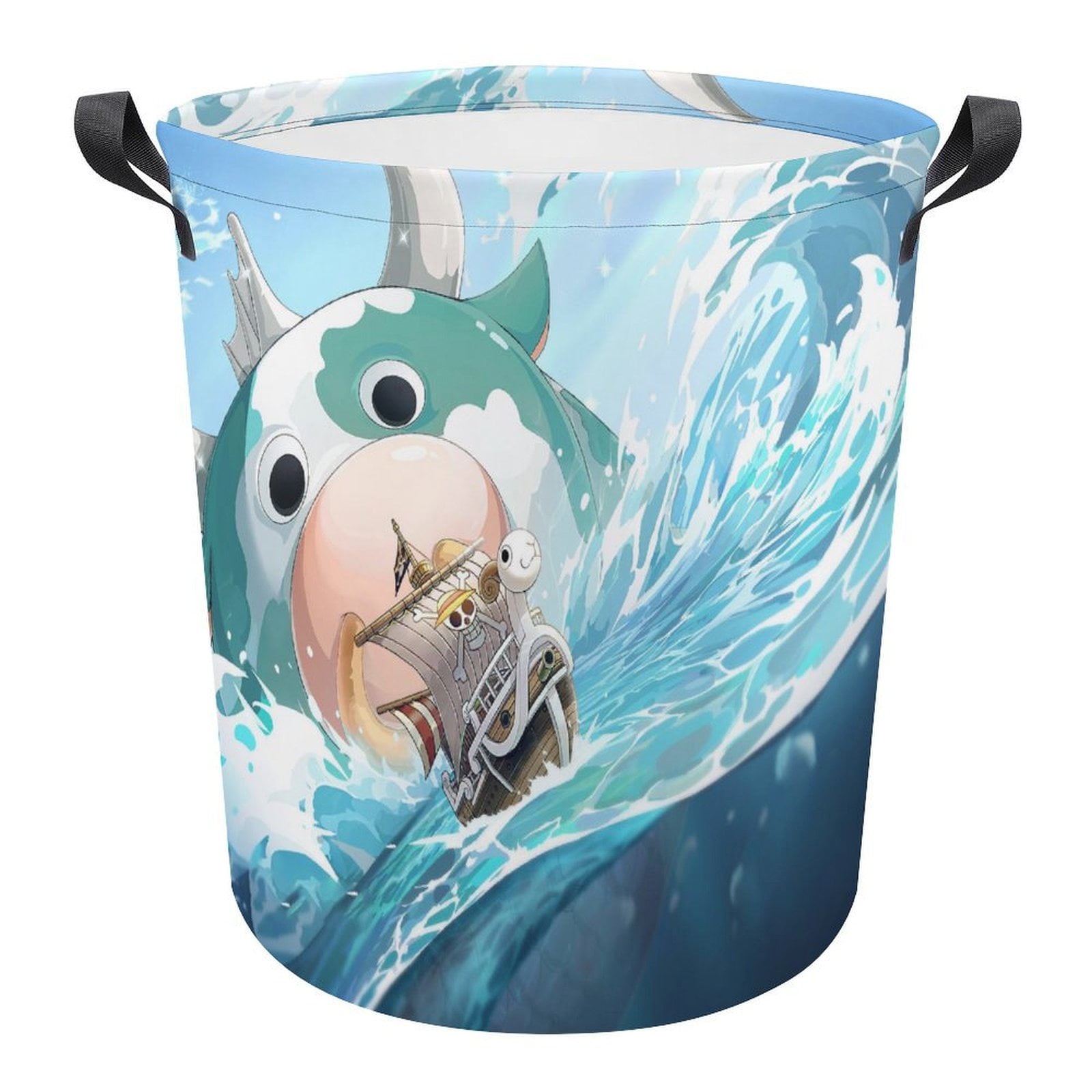 One Piece Laundry Basket Organizer, Collapsible Laundry Hamper Fabric ...