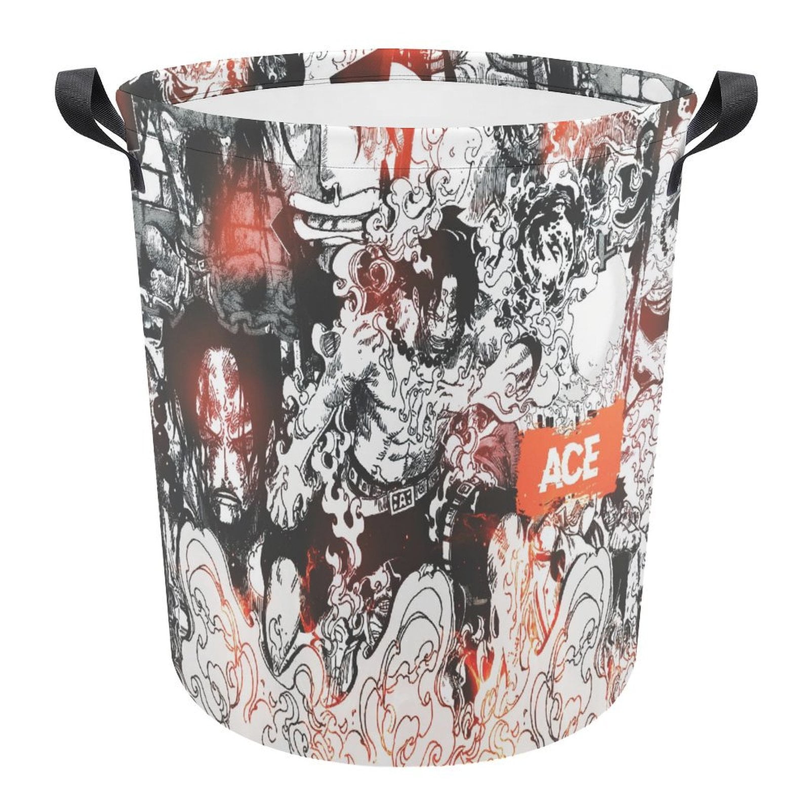 One Piece Laundry Basket Organizer, Collapsible Laundry Hamper Fabric ...