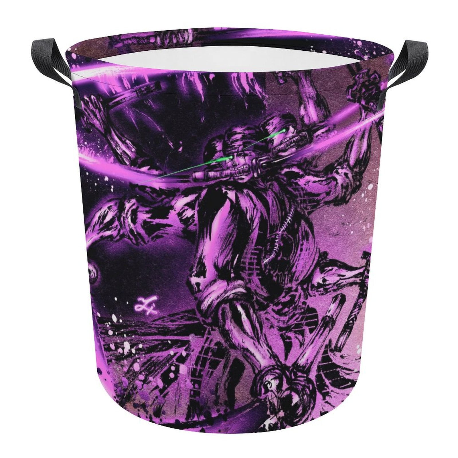 One Piece Laundry Basket Organizer, Collapsible Laundry Hamper Fabric ...