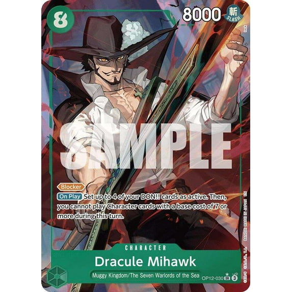 One Piece Legacy of the Master Super Rare Dracule Mihawk OP12-030 ...