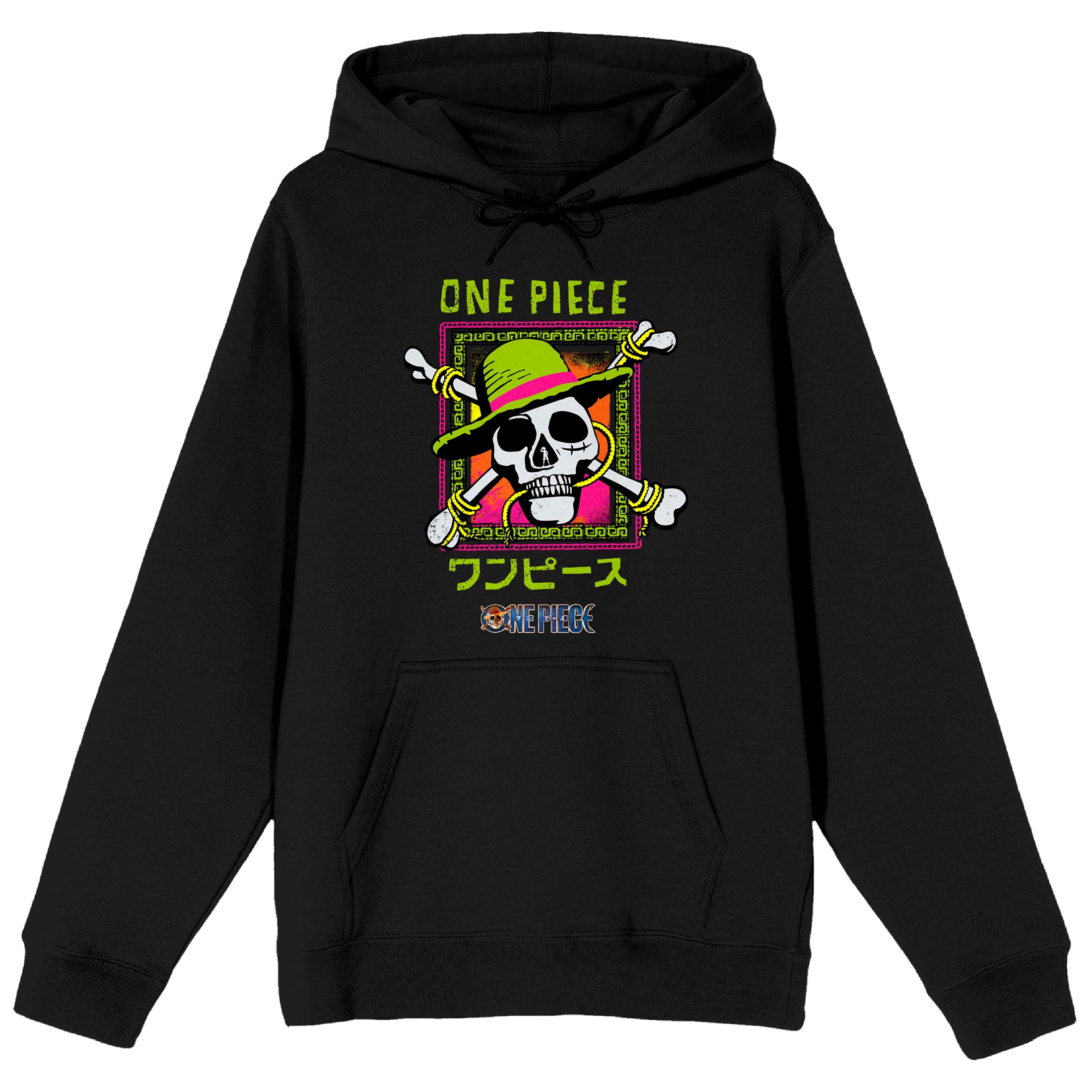One Piece (Live Action) Straw Hat Pirates Adult Black Hoodie-Small ...