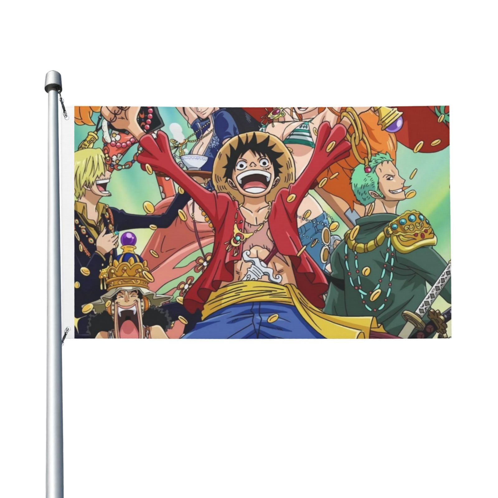 One Piece Luffy 3x5ft Face Flag Fade Proof Holiday Fall Flag Outdoor ...