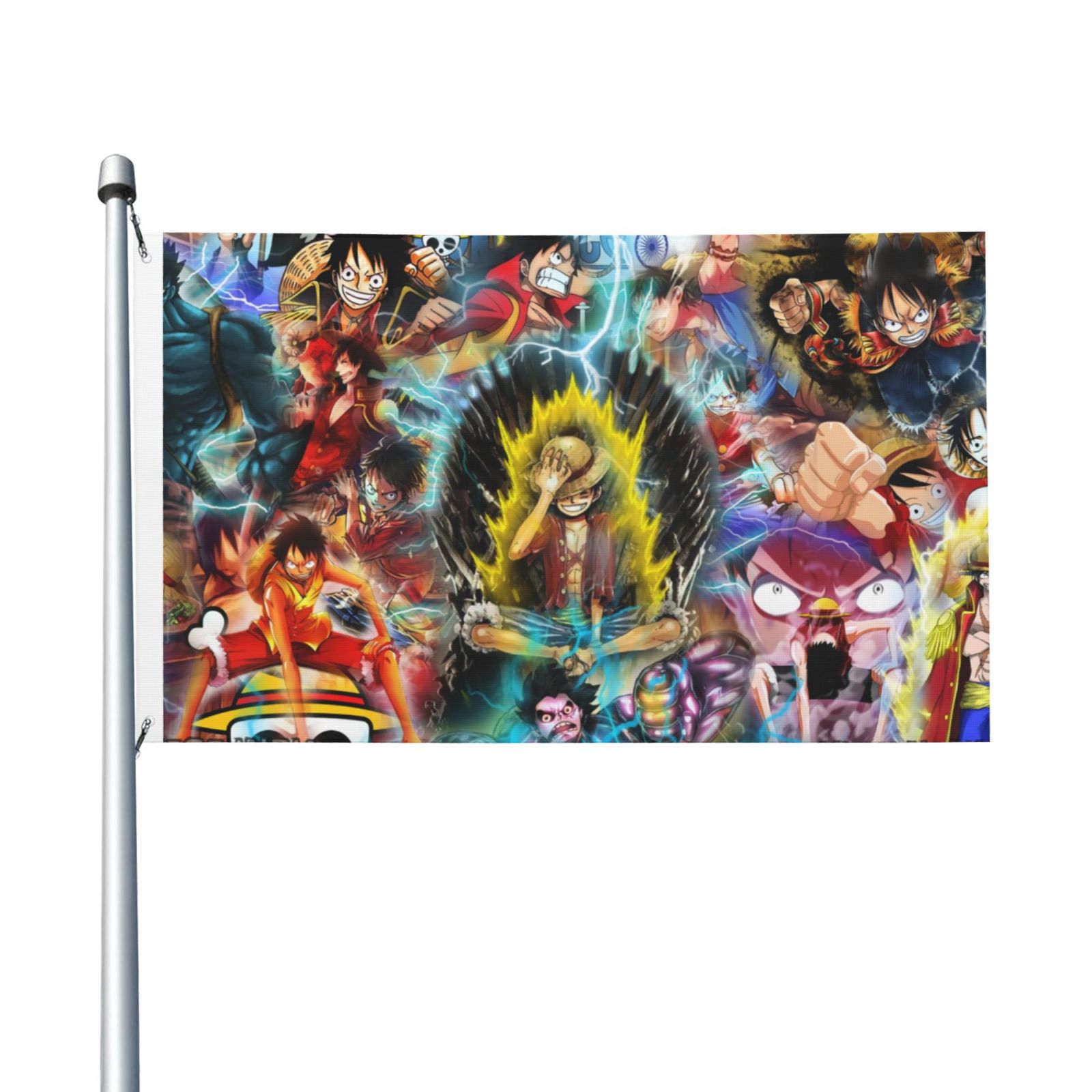 One Piece Luffy 3x5ft Face Flag Fade Proof Holiday Fall Flag Outdoor ...