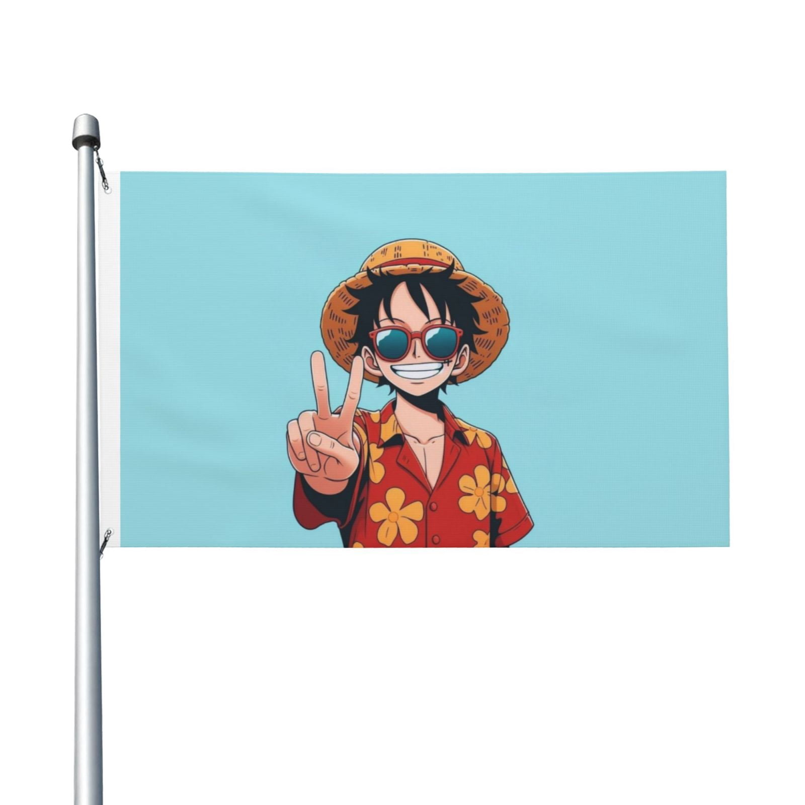 One Piece Luffy 3x5ft Face Flag Fade Proof Holiday Fall Flag Outdoor ...