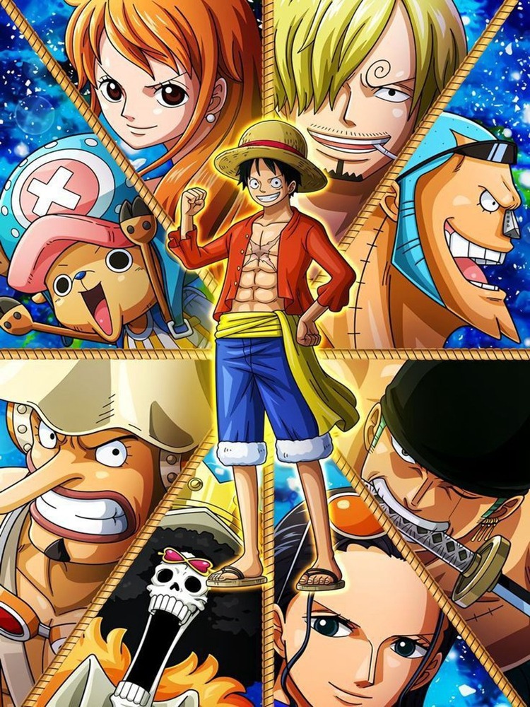 One Piece Luffy 5D DIY Diamond Painting Cross Stitch Japan Cartoon Art ...
