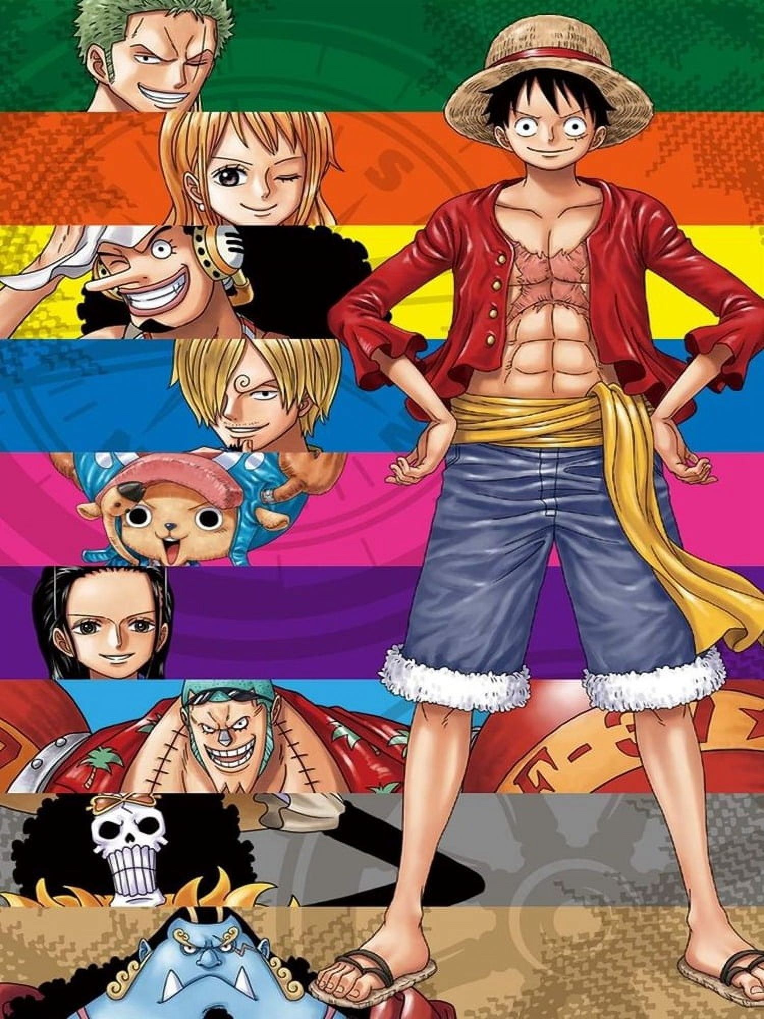 One Piece Luffy 5D DIY Diamond Painting Cross Stitch Japan Cartoon Art ...