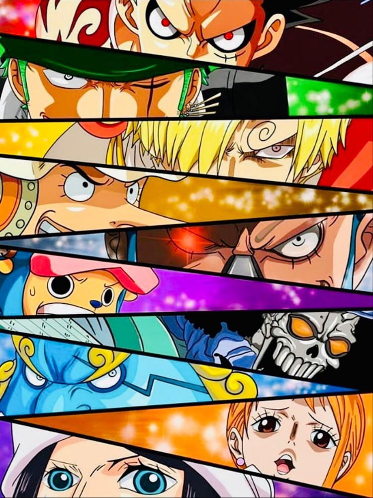 One Piece Luffy 5D DIY Diamond Painting Cross Stitch Japan Cartoon Art ...