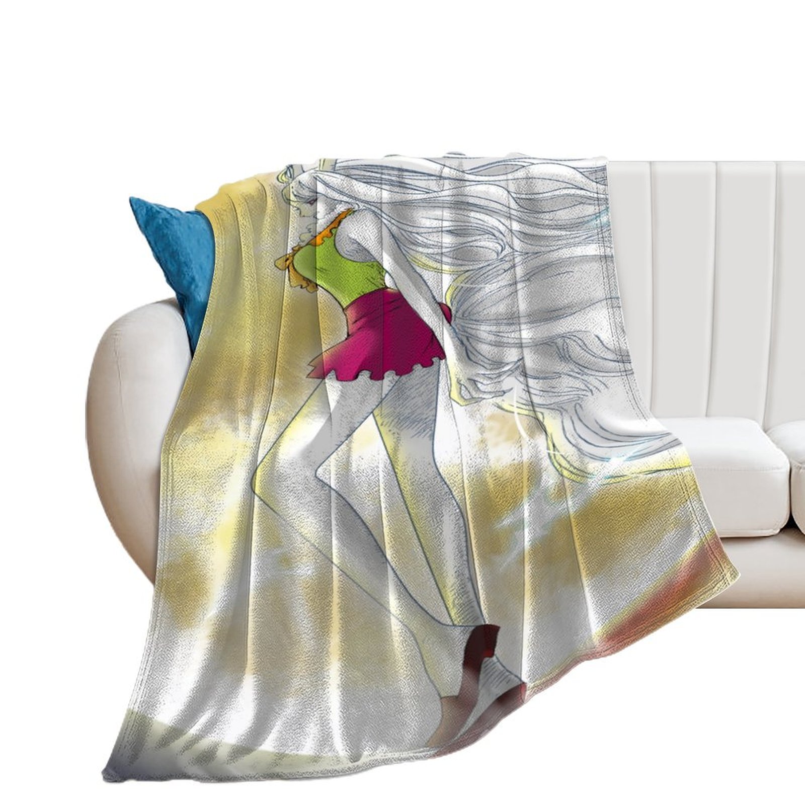 One Piece Luffy A (105) Throw Blanket Blankets and Throws Beach Picnic ...