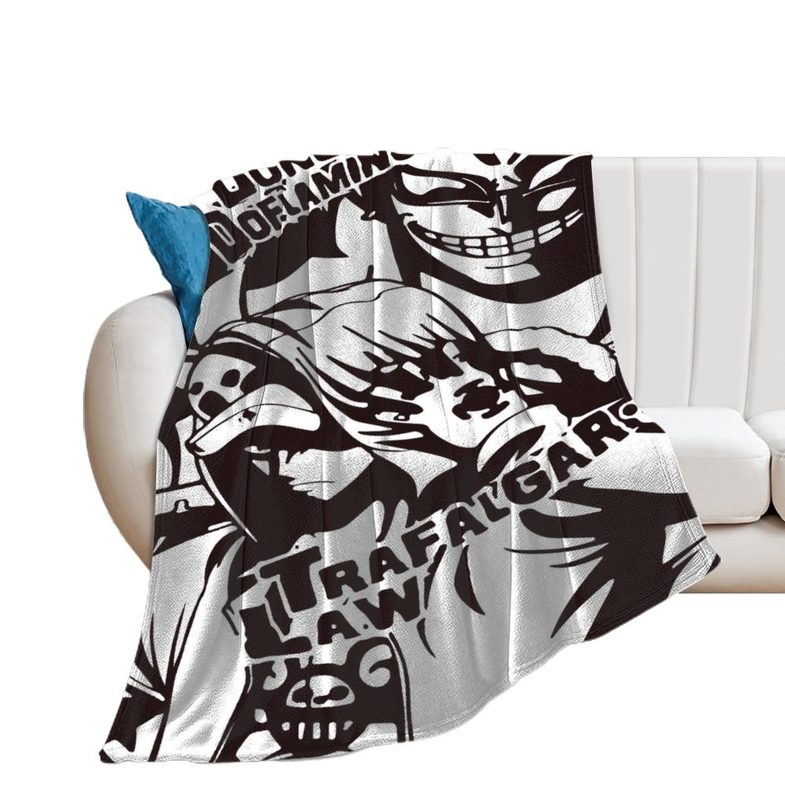 One Piece Luffy A (619) Throw Blanket Blankets and Throws Beach Picnic ...