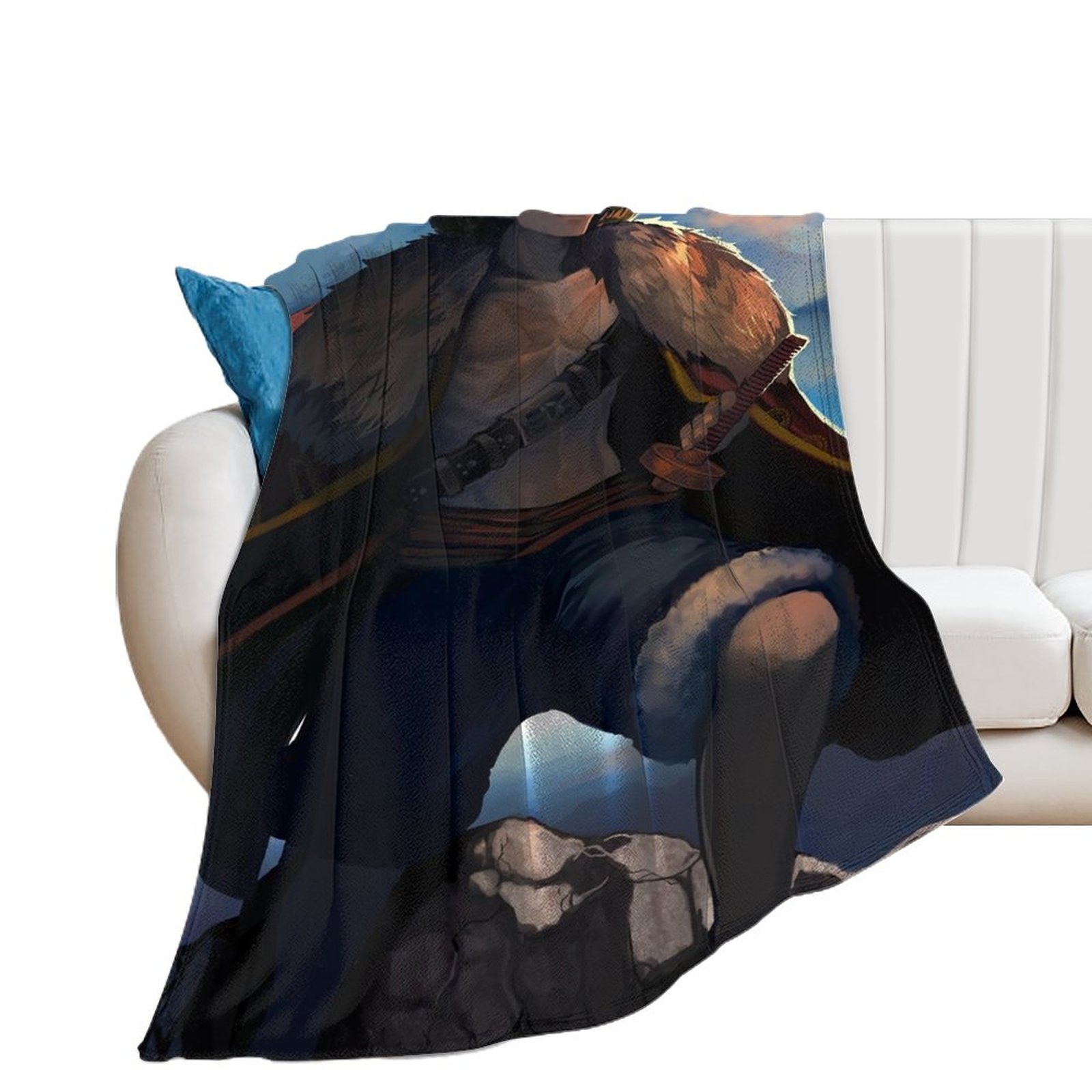 One Piece Luffy A (753) Throw Blanket Blankets and Throws Beach Picnic ...