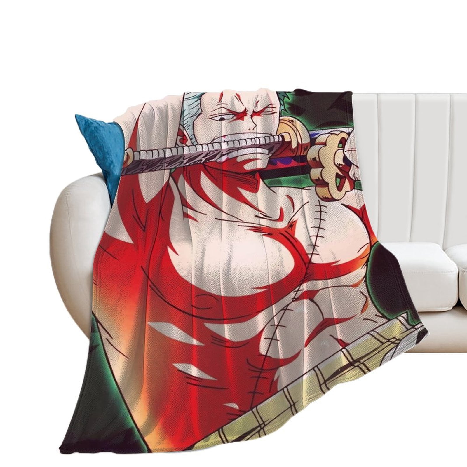 One Piece Luffy A (891) Throw Blanket Blankets and Throws Beach Picnic ...