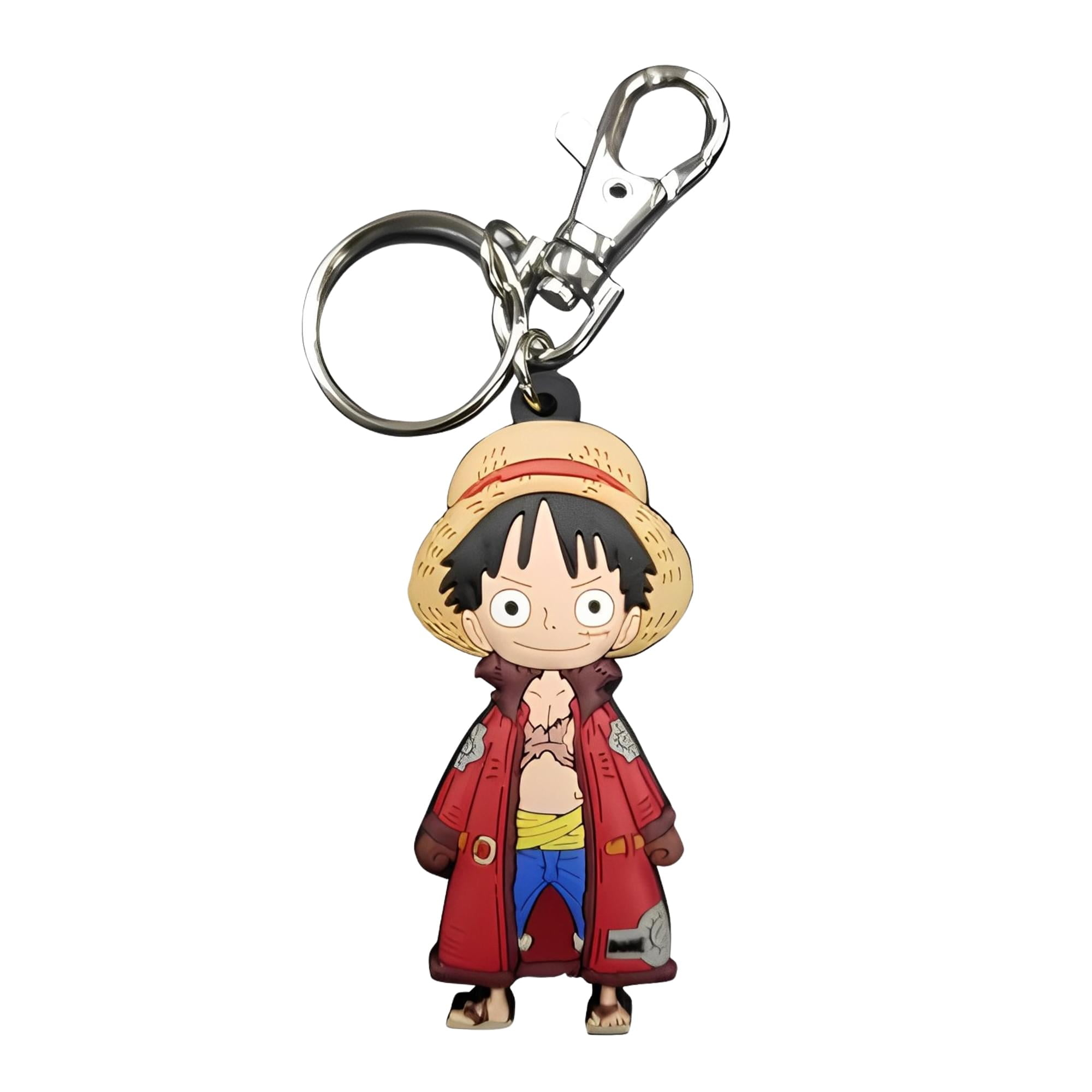 One Piece Monkey D. Luffy PVC Keychain - Walmart.com