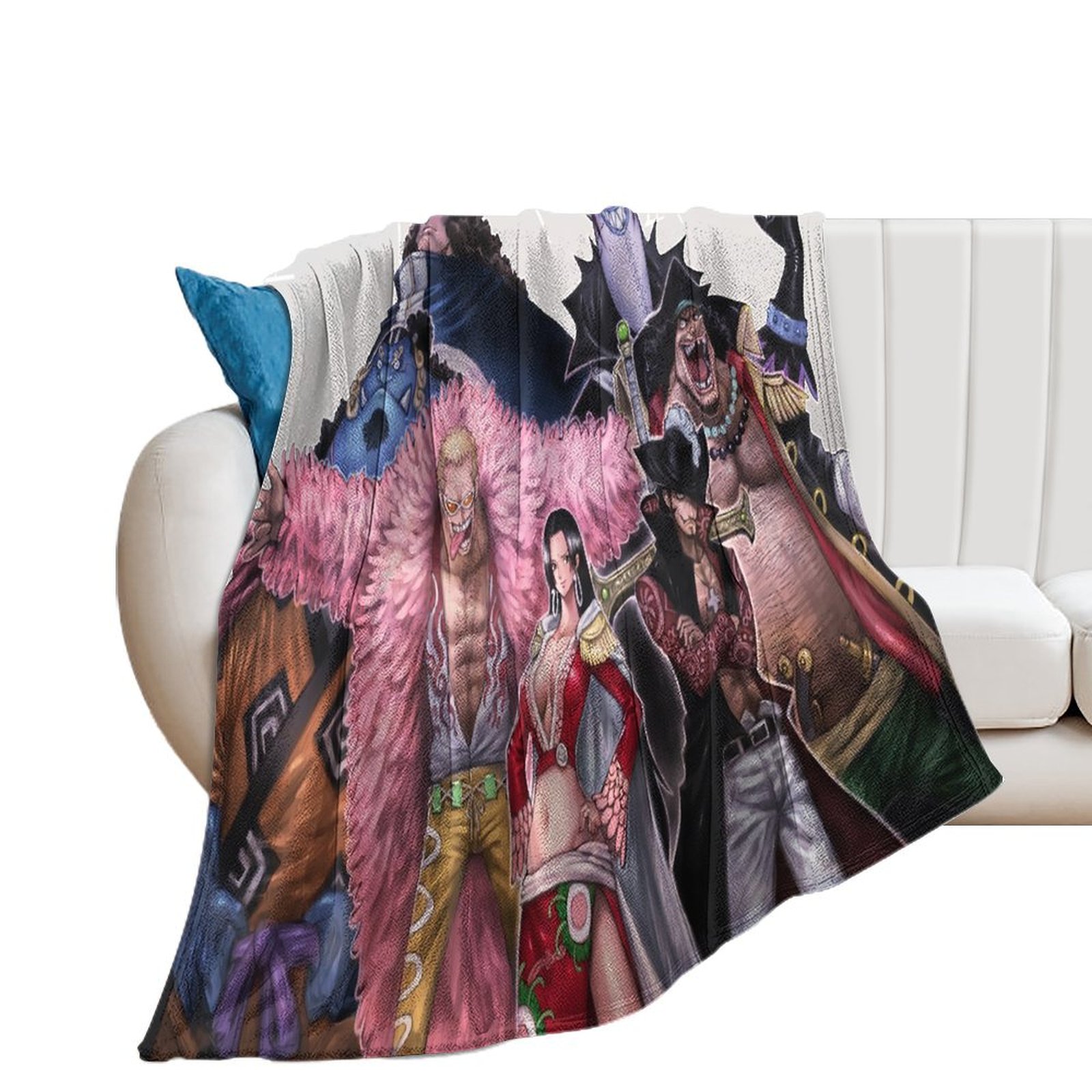 One Piece Luffy B (1327) Throw Blanket Blankets and Throws Beach Picnic ...