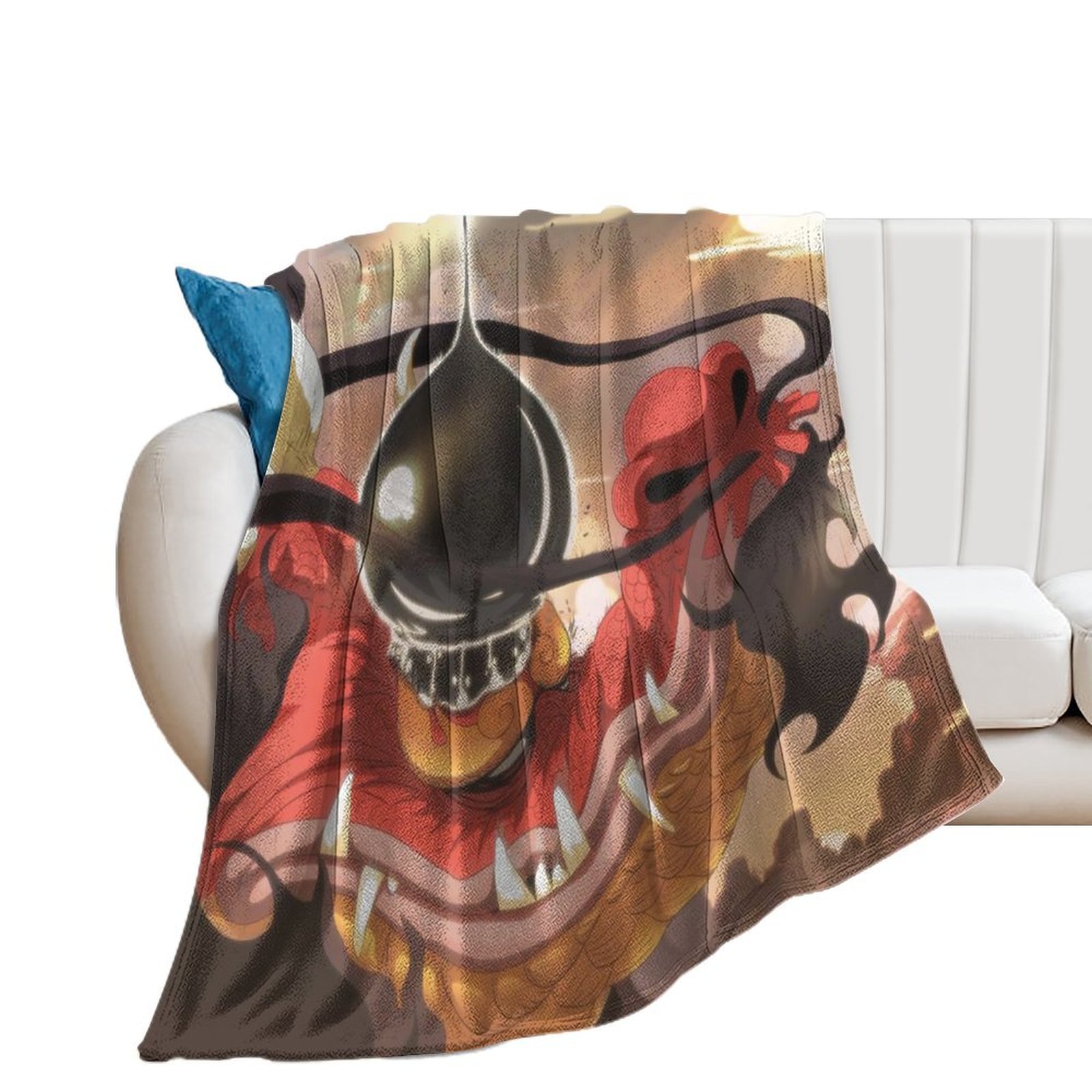 One Piece Luffy B (492) Throw Blanket Blankets and Throws Beach Picnic ...