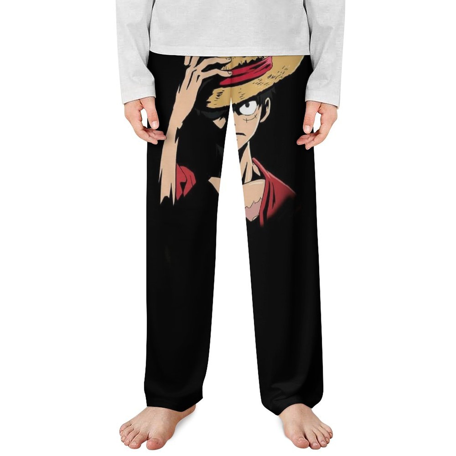 One Piece Luffy Boys Cartoon Straight Pajama Pants 160CM - Walmart.com