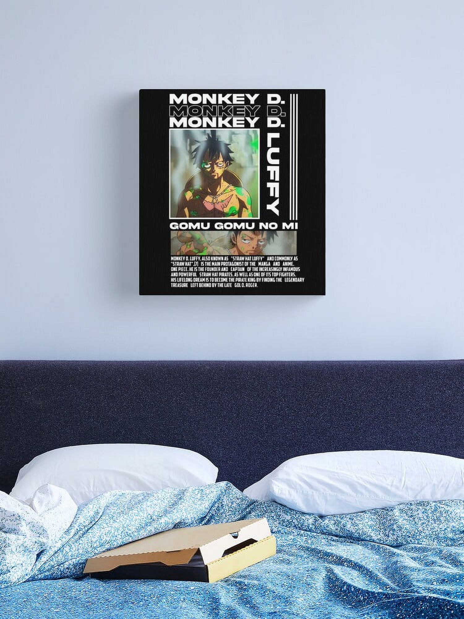 One Piece - Luffy Canvas Print Canvas Wall Art With Frame For Living ...