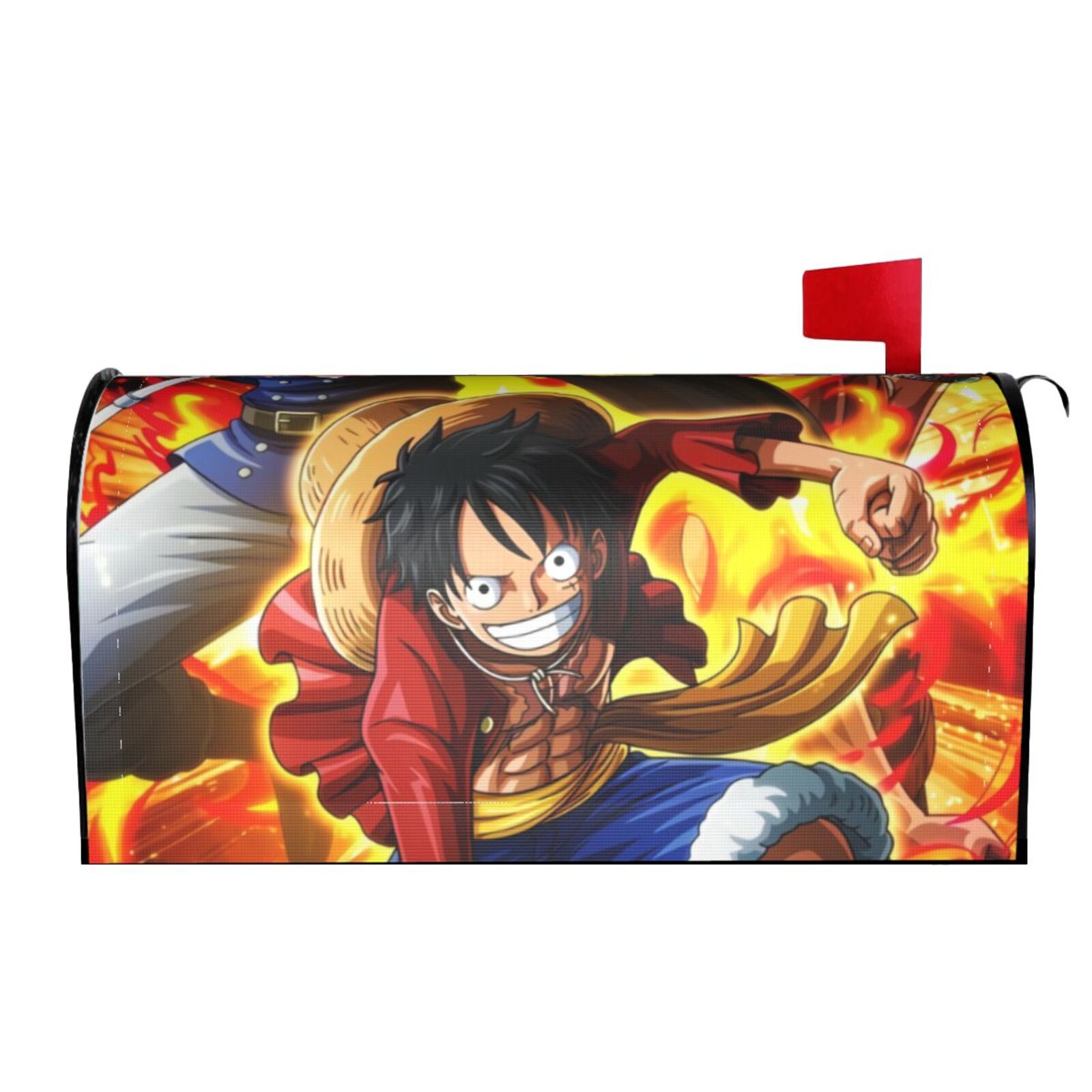 One Piece Luffy Cartoon Character Mailbox Cover Magnetic Standard Size ...