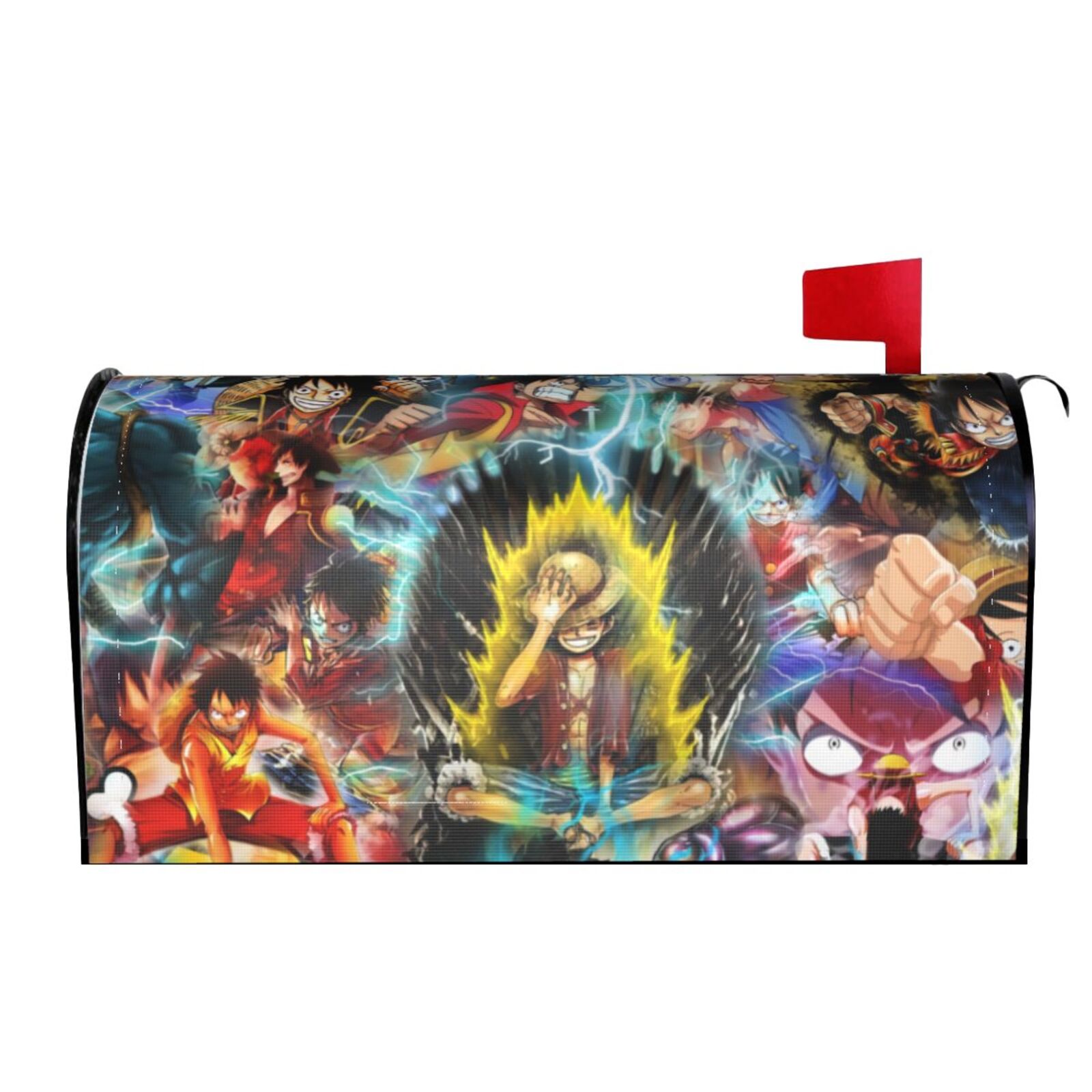 One Piece Luffy Cartoon Character Mailbox Cover Magnetic Standard Size ...