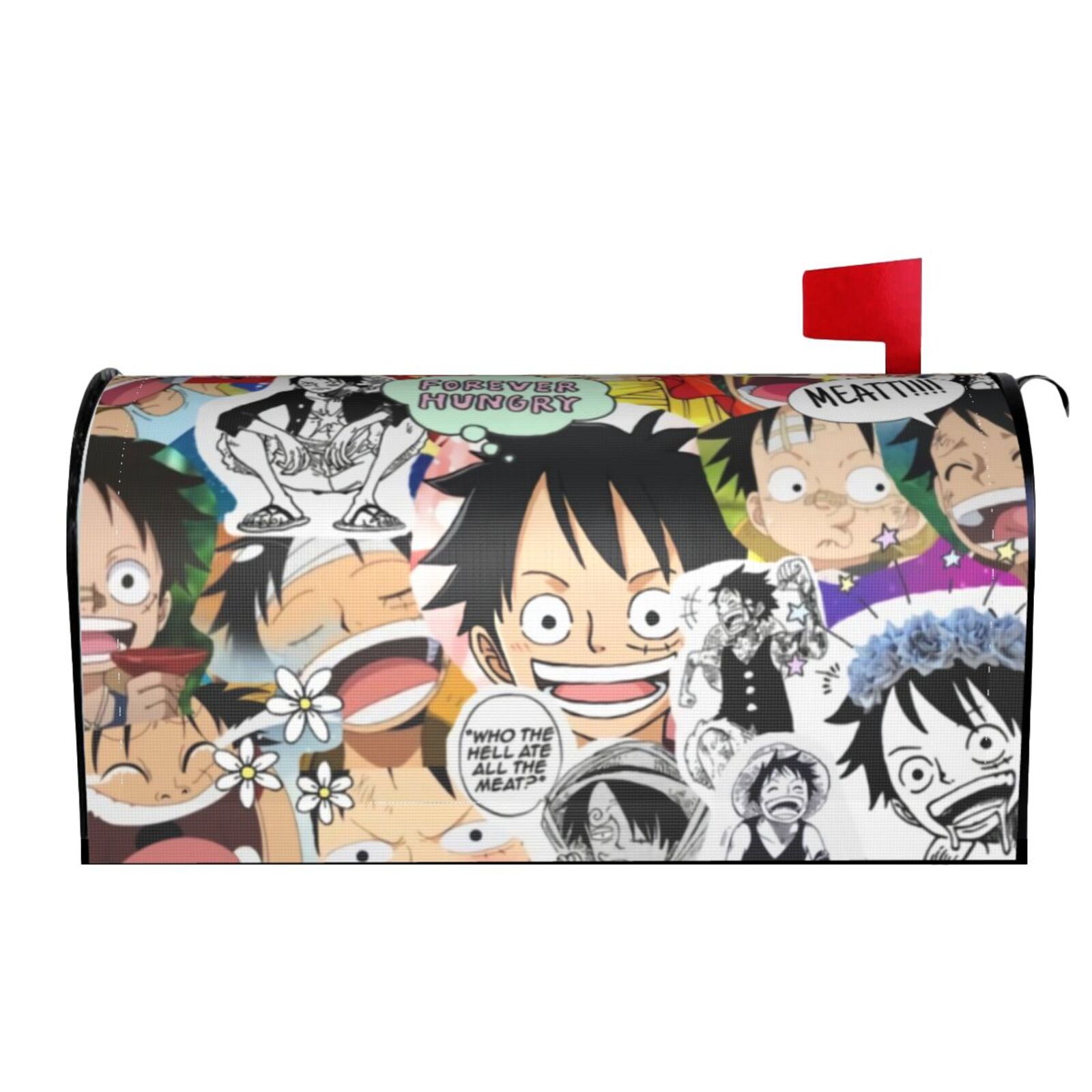 One Piece Luffy Cartoon Character Mailbox Cover Magnetic Standard Size ...
