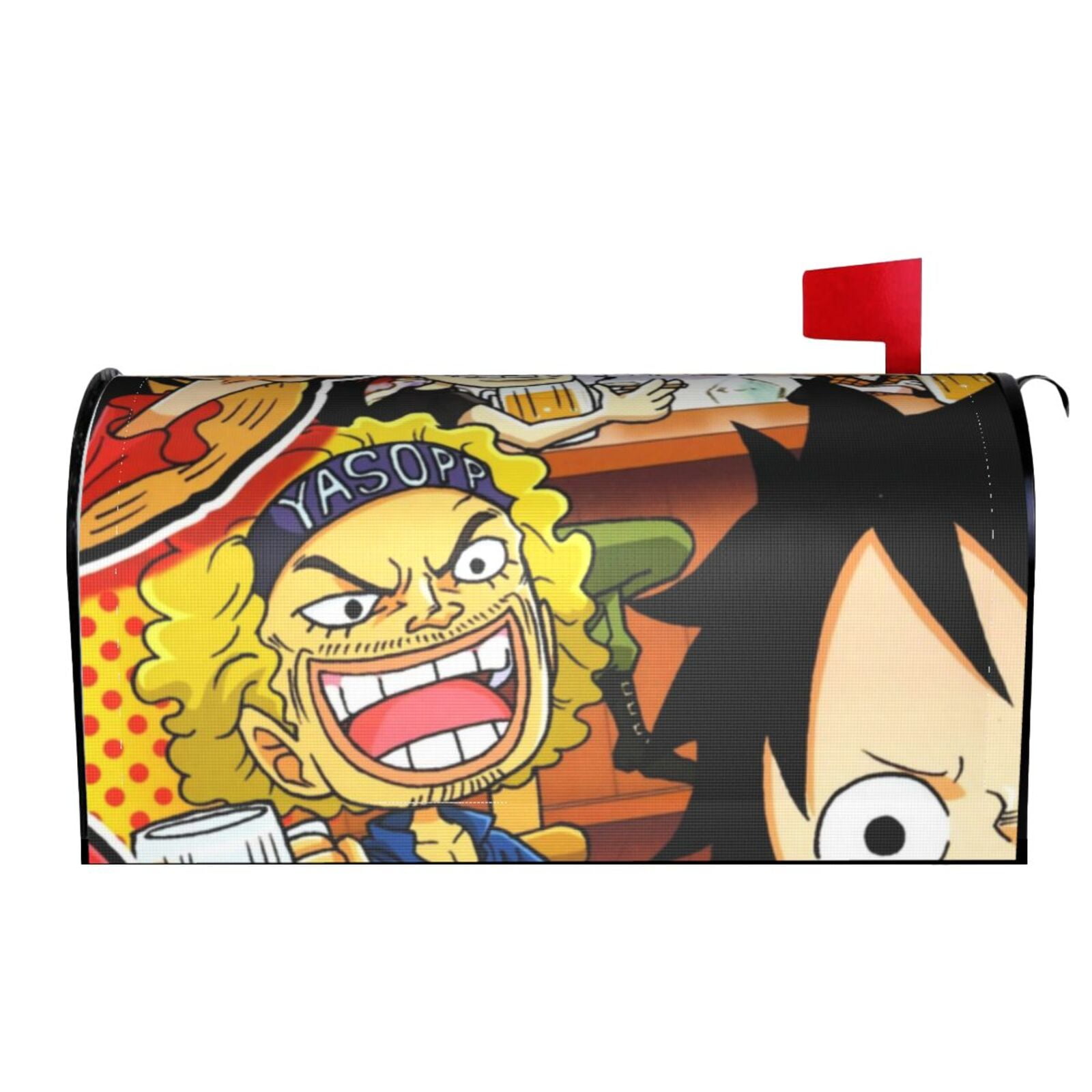 One Piece Luffy Cartoon Character Mailbox Cover Magnetic Standard Size ...