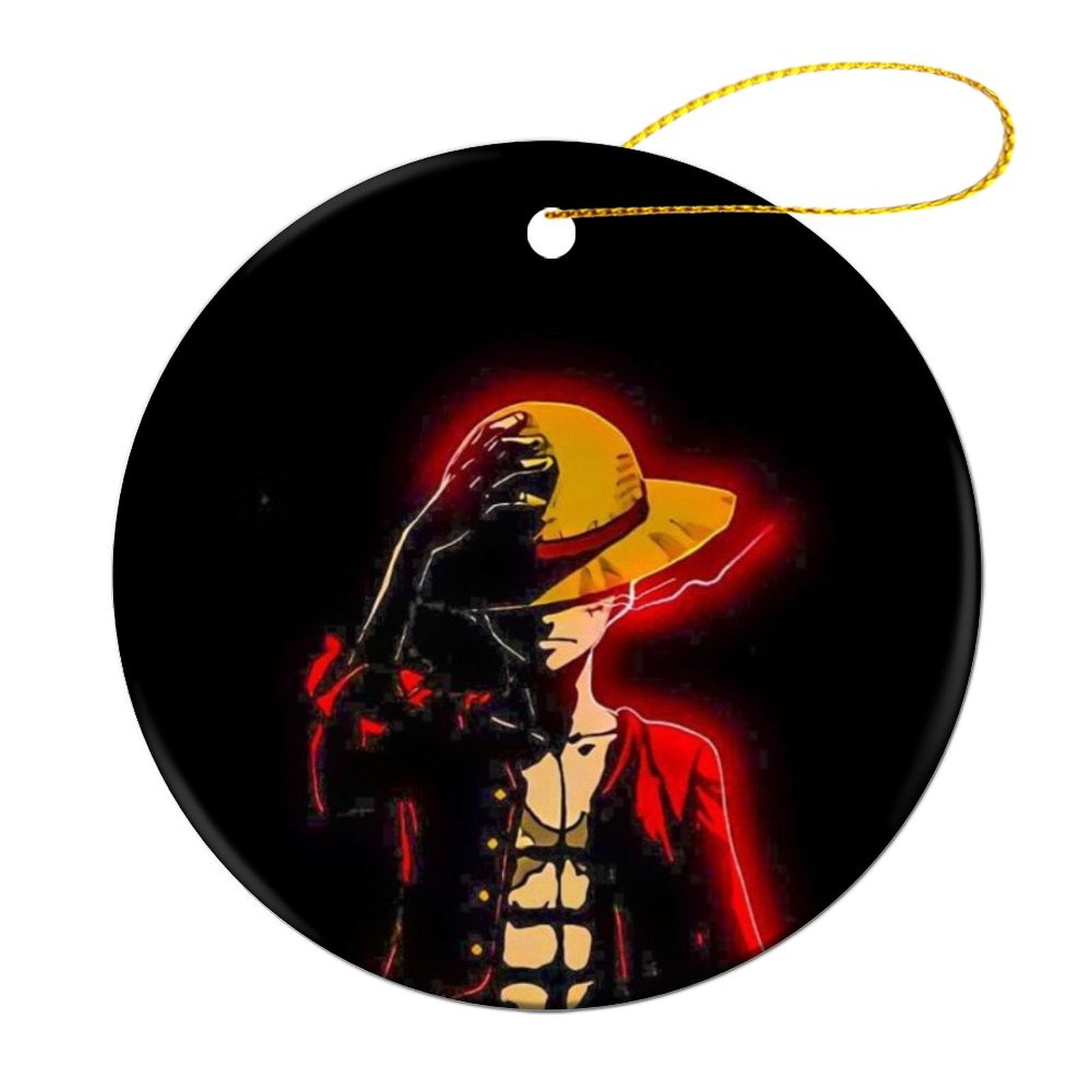 One Piece Luffy Christmas Tree Ornaments Double-Sided Design For Kids ...