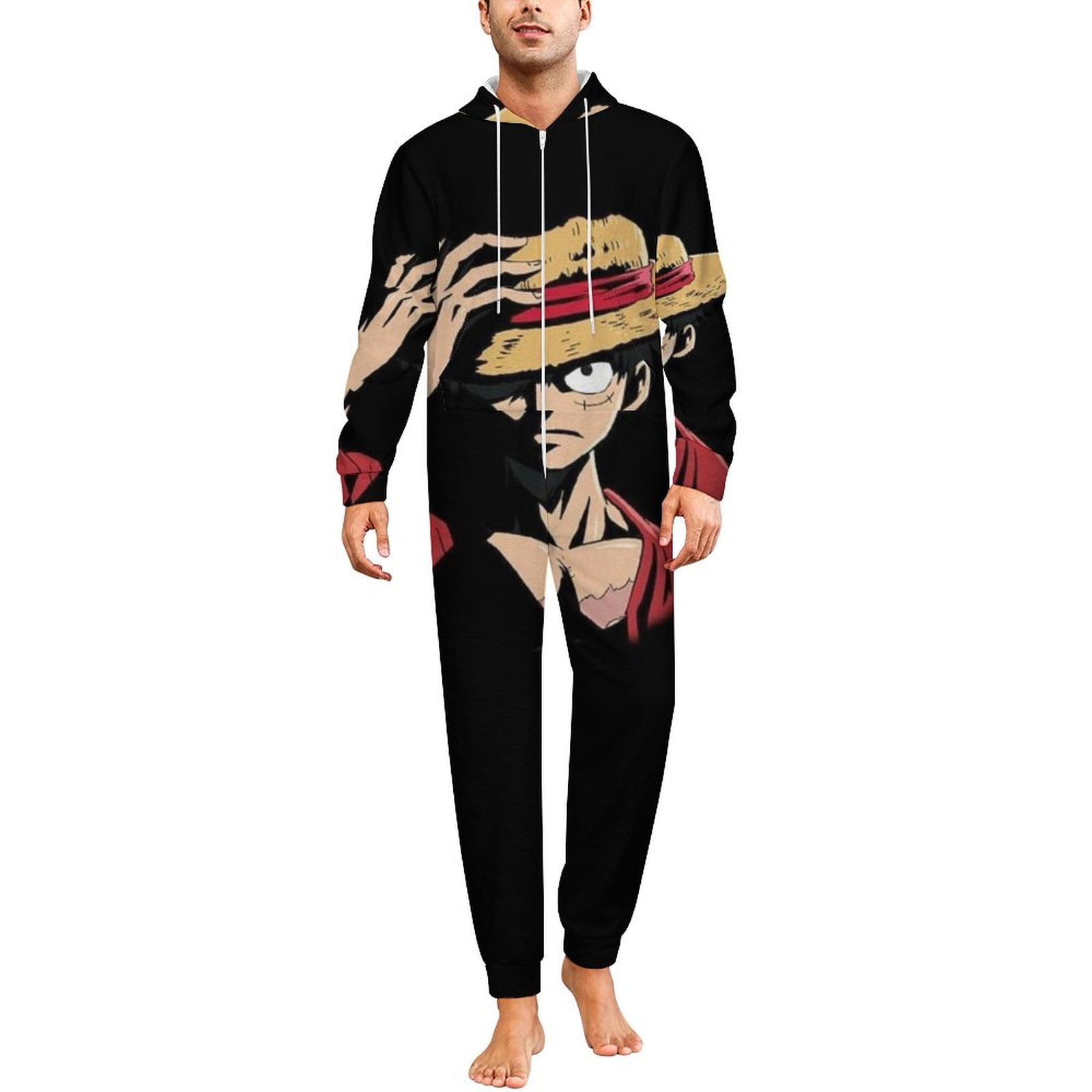 One Piece Luffy Christmas onesies Men's pajamas L - Walmart.com