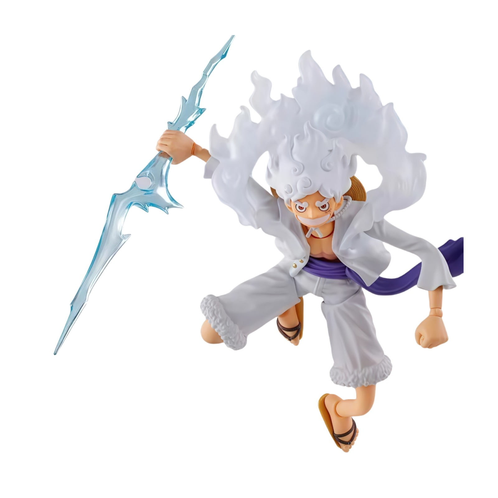 One Piece Luffy Gear 5 Action Figure, Movable Doll Model Ornament ...