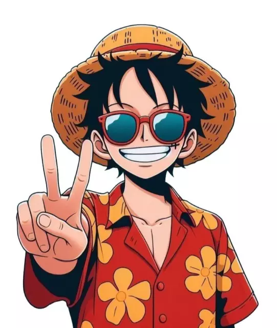 One Piece Luffy Peace Stickers Phone Decal Water Bottle Stickers Car Decals, Laptop Sticker ...