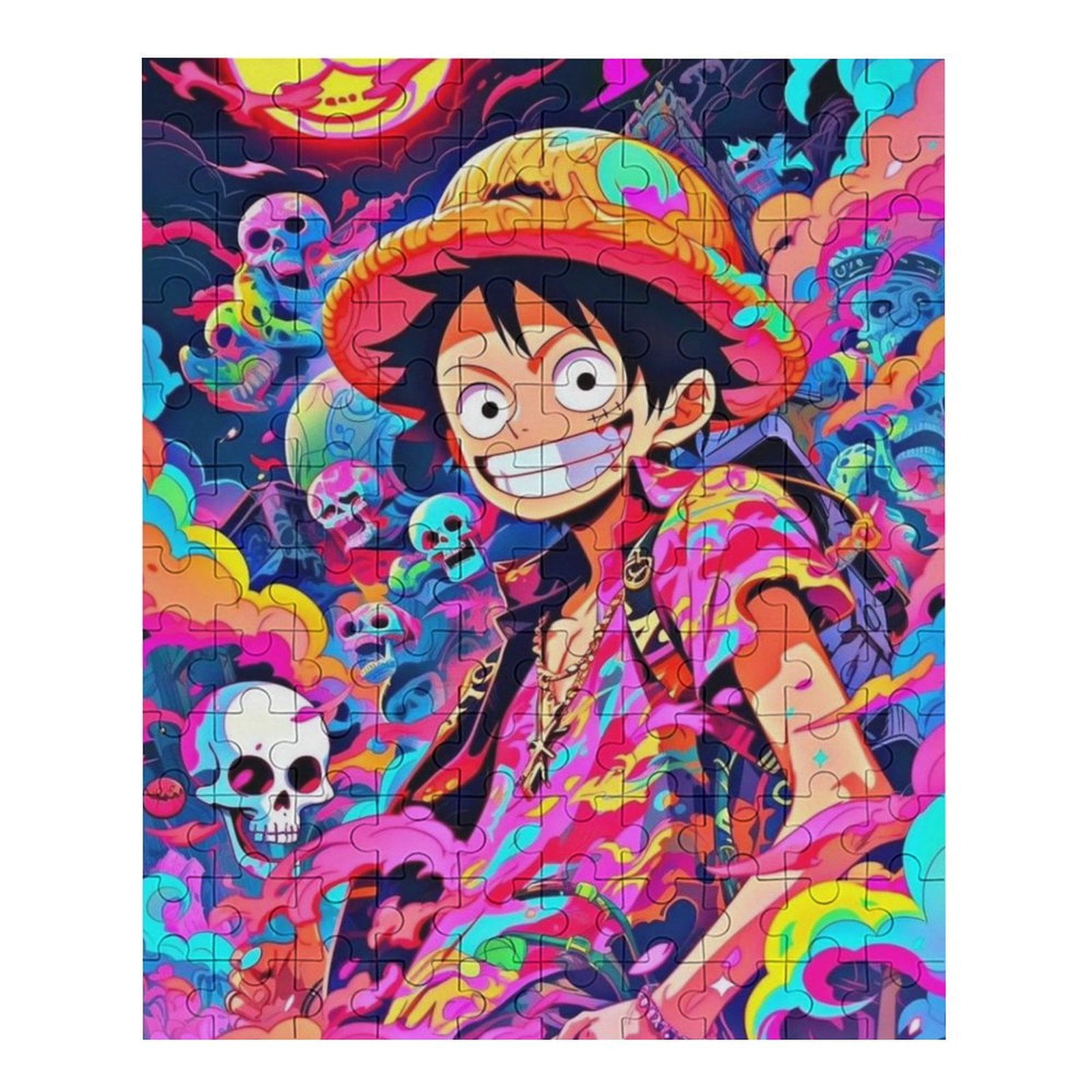One Piece Luffy Puzzles for Cartoon Child Home Entertainment 120 ...