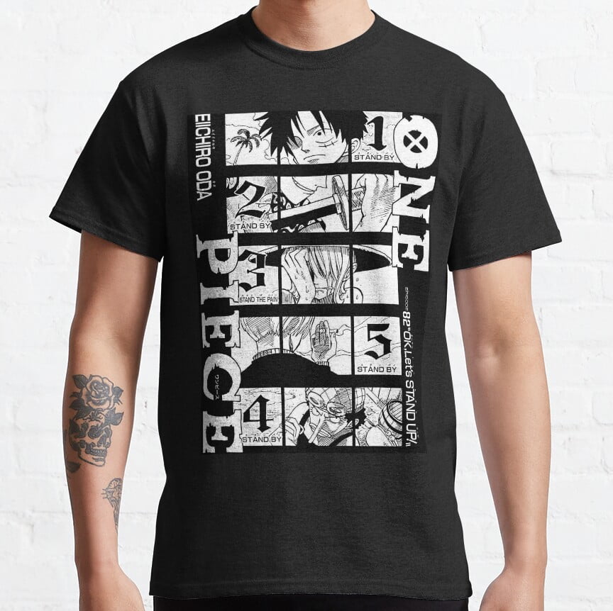 One Piece - Luffy, Sanji, Usopp, Nami, Zoro / Zolo, black and white ...