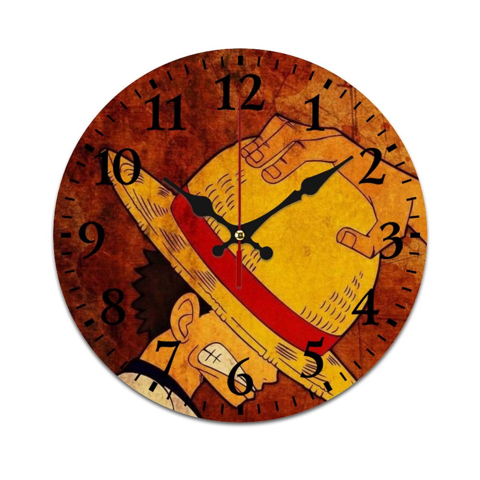 One Piece Luffy wall clocks battery operated decorative 25cm/9.84in ...