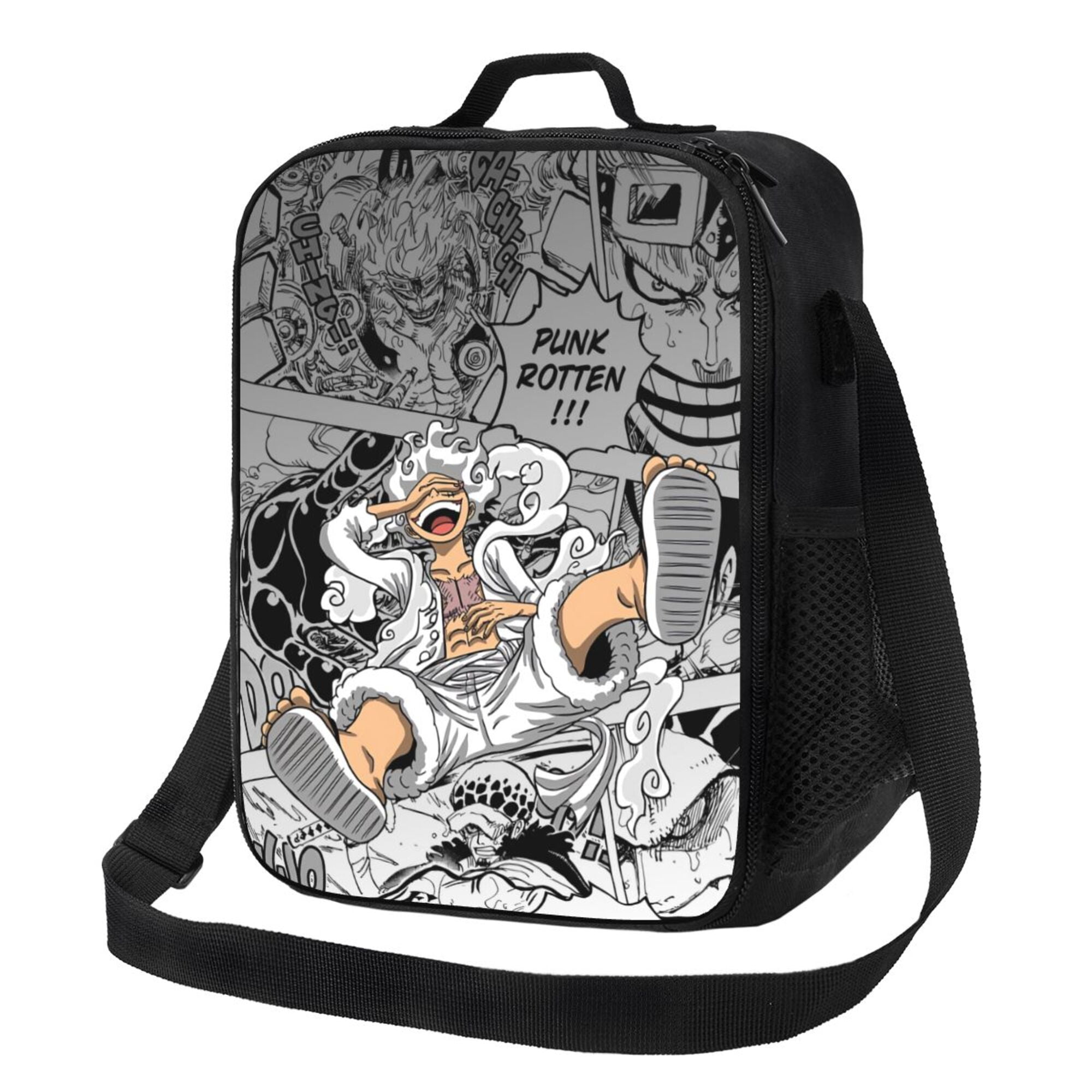 One Piece Lunch Box Anime Comics Insulated Double Compartment Men's and ...